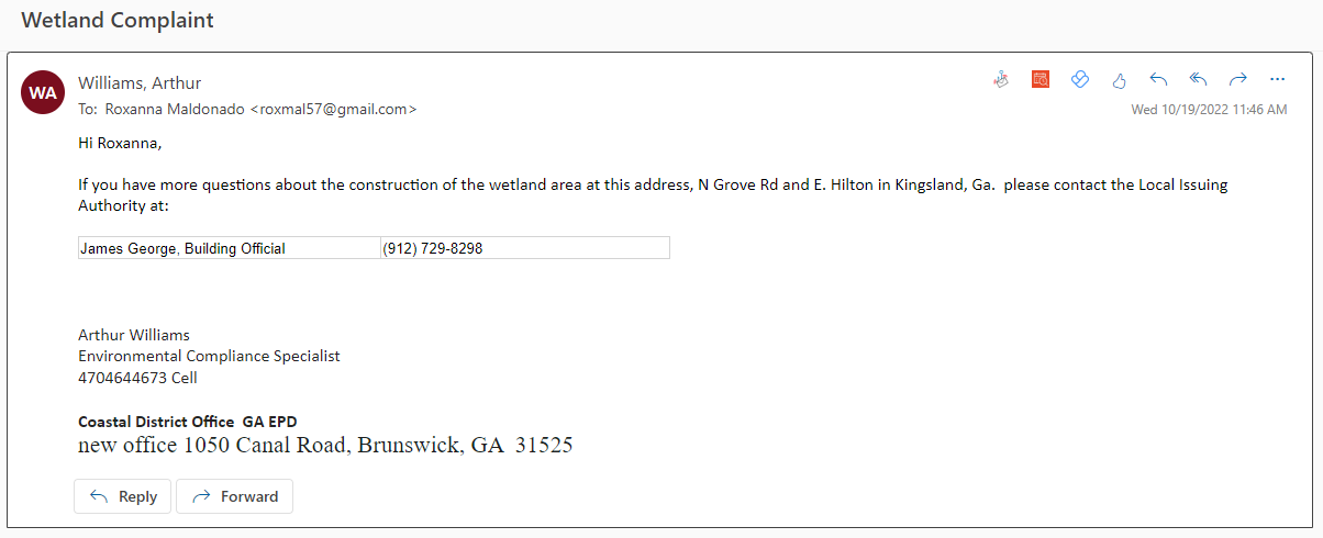 Complaint ID 101165 - Complaint Tracking System